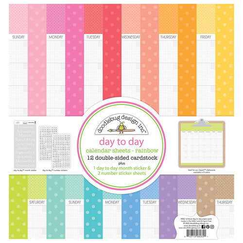Doodlebug Rainbow Day Calendar Kit – Inspiration Inn Bloom