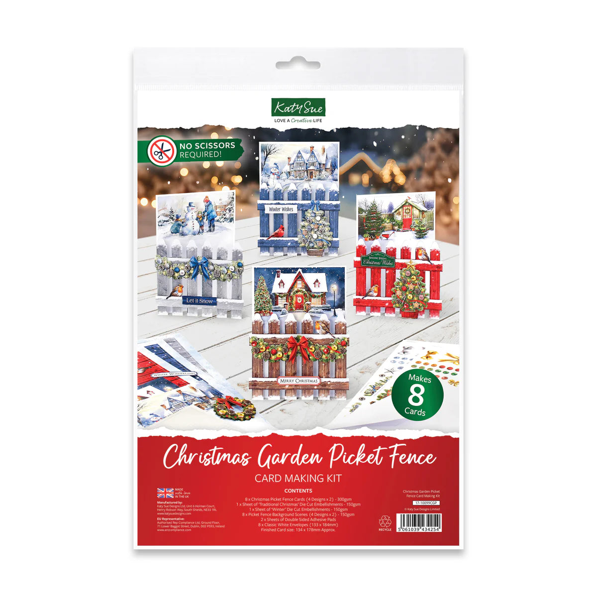 Katy Sue Christmas Garden Picket Fence, Handy Hobby Apron, Pretty Peta ...